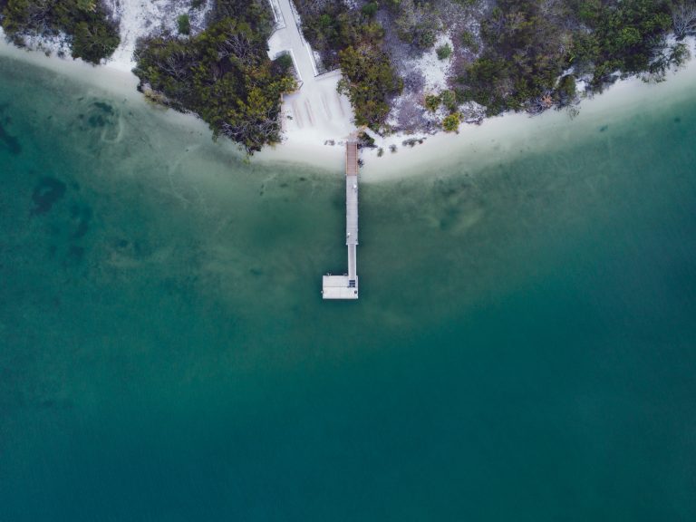 Aerial photography of a dock on body of water | Pixeor – Large ...